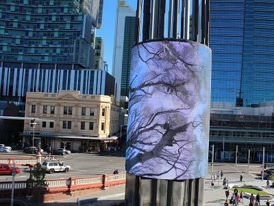 Giant LED screen brings Perth’s new Yagan Square to life with magical ...