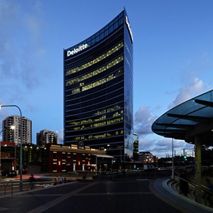 The detail in the glass: Glass Eclipse, a Parramatta landmark ...