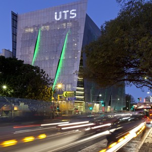 Aluminium binary code screen adorns new UTS building by Denton Corker ...