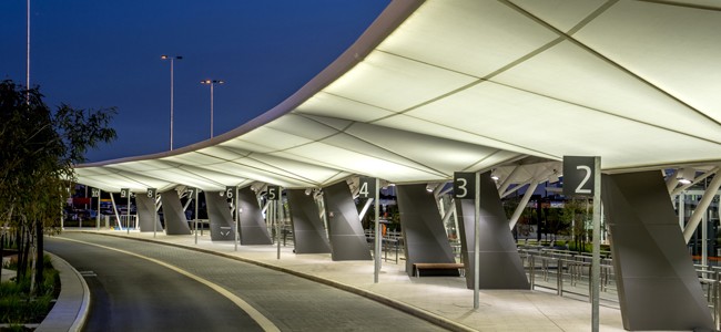 Woods Bagot designs floating winged canopies for Perth International ...