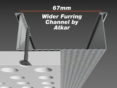New 67mm wide furring channel by Atkar | Architecture & Design