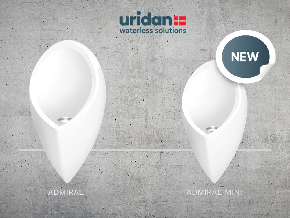 Admiral Mini waterless urinals for small bathroom spaces | Architecture ...