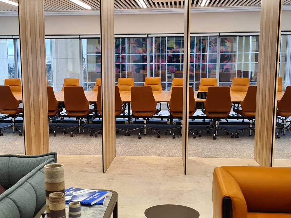 ASSA ABLOY SW200 operators fully automate law office boardroom doors ...