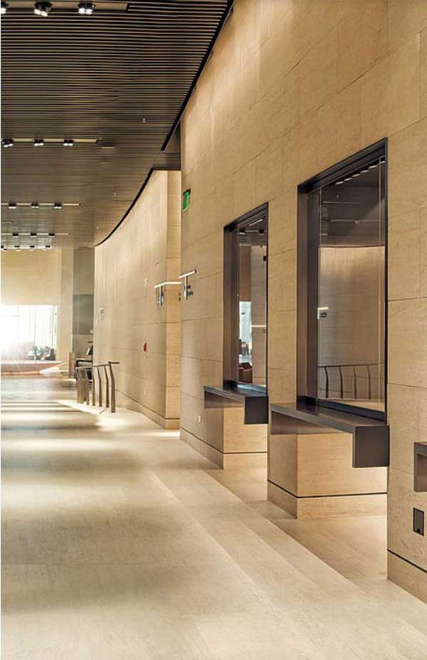 Durlum metal ceilings enhance design theme at luxurious Qatar Airways ...