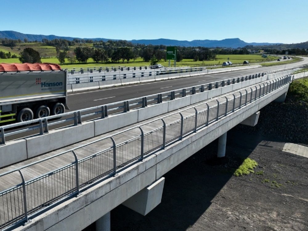 Bikeway and bridge barriers assure safe passage along Albion Park Rail ...