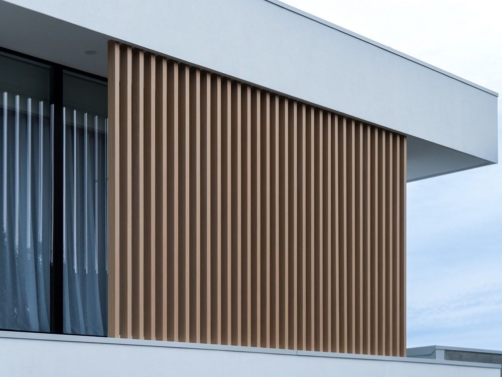 Decorative screening created with Alteria battens delivers contemporary ...