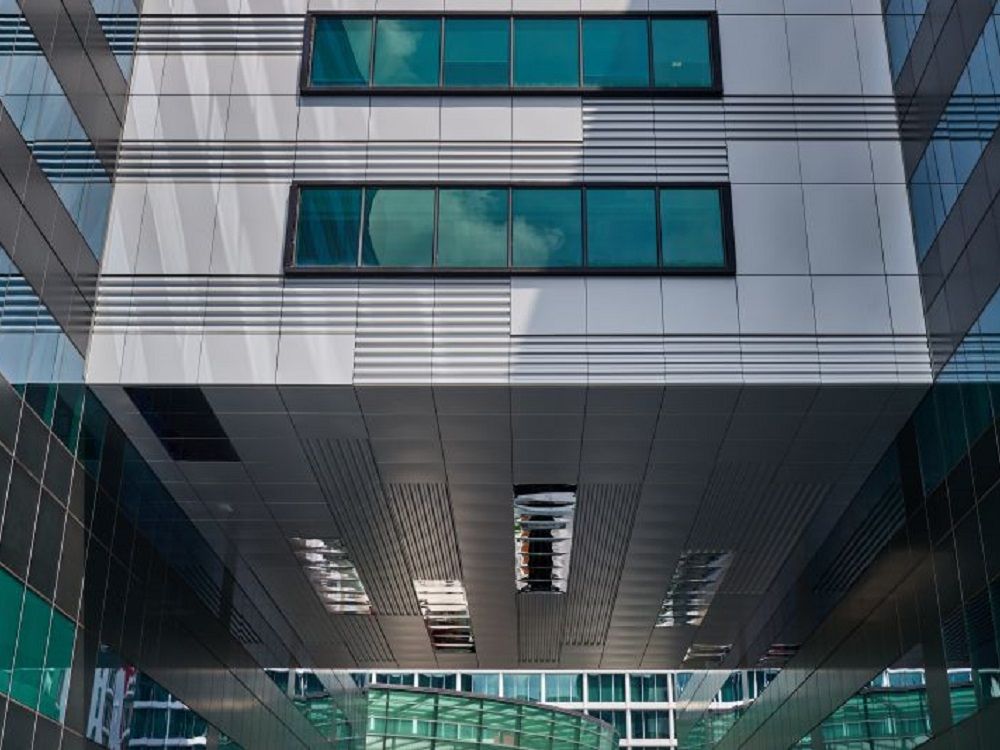 Certified green Alucolux meeting sustainability goals in commercial ...