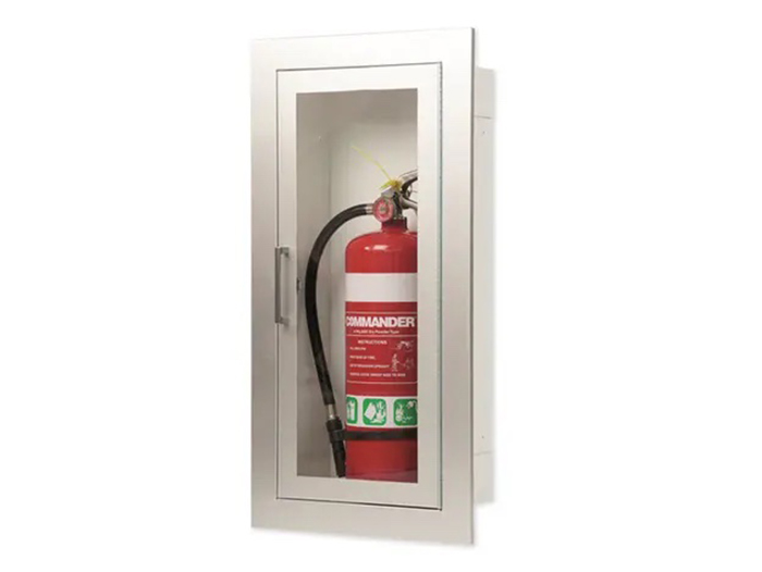 Architectural Aluminium Recessed Fire Extinguisher Cabinet ...