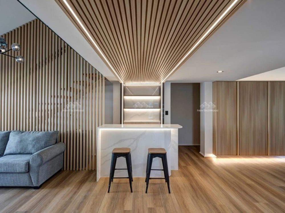NewTechWood timber look cladding adds warmth and appeal to interiors in ...