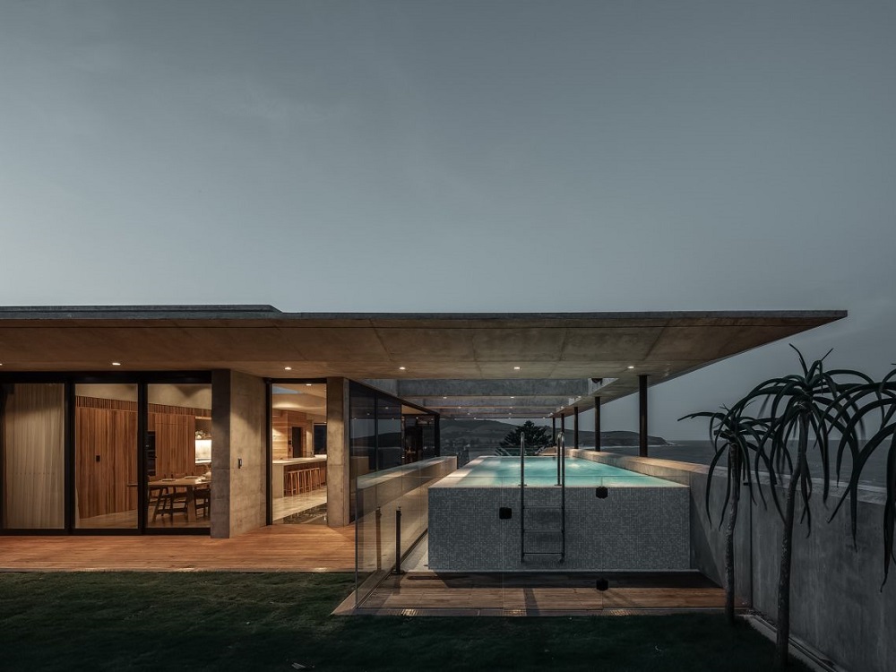 Modern Concrete Bunker House Bunker House Blends Seamlessly Into The