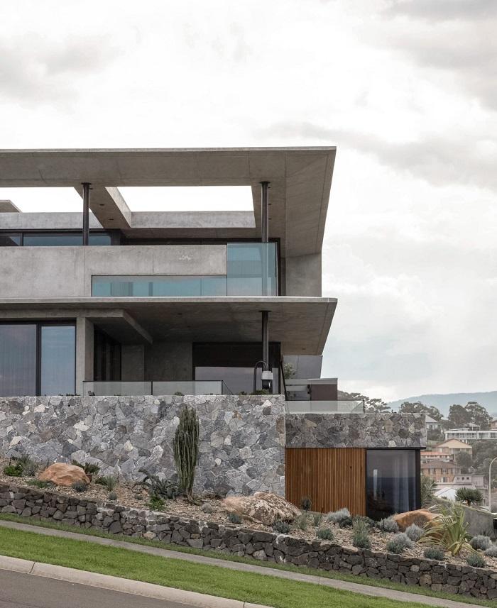 Timber and concrete palette delivers the perfect coastal aesthetic to ...