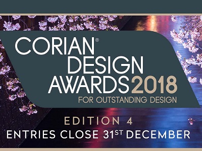 Corian Design Awards 2018 – Entries for Edition 4 close 31 December ...