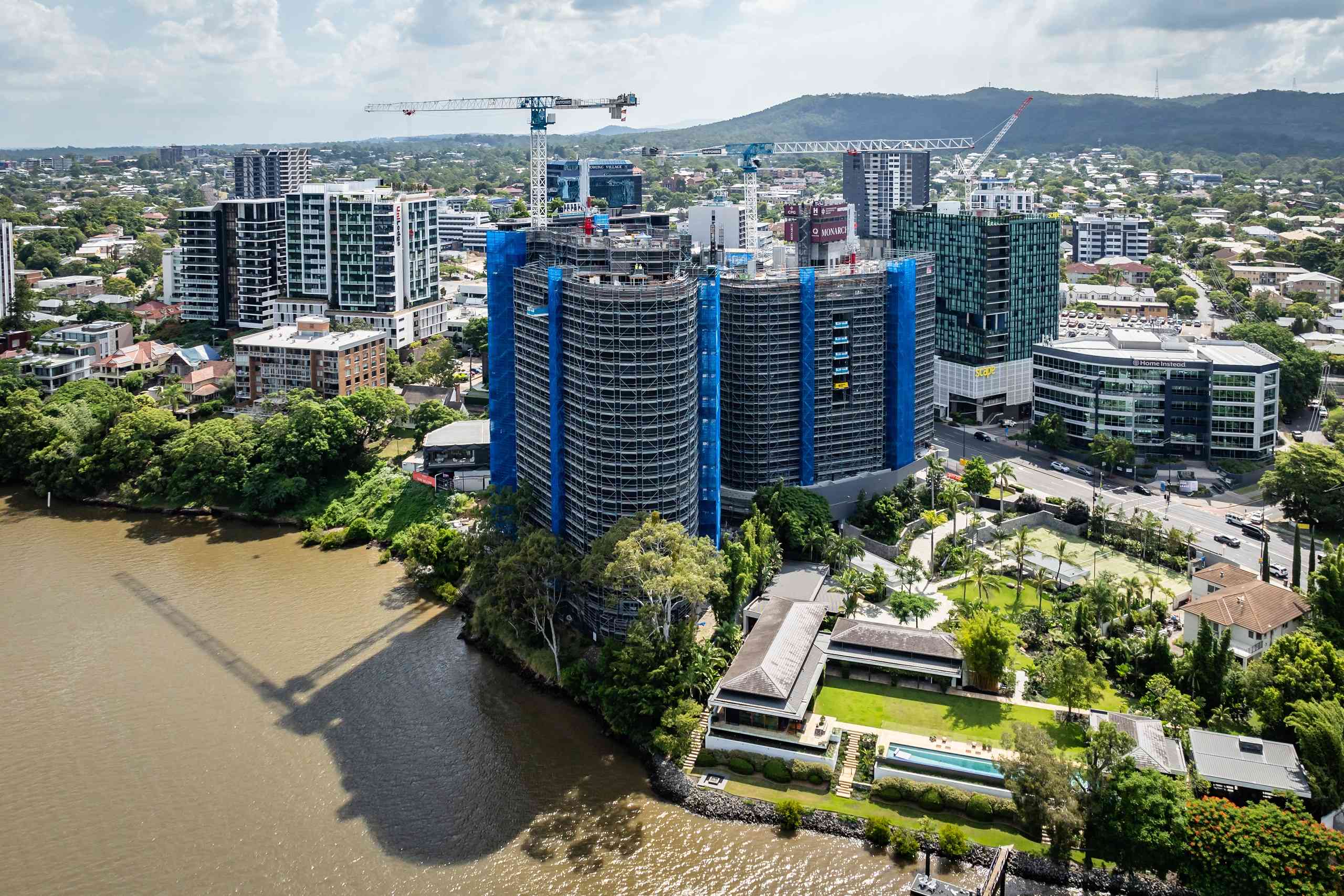 Brisbane's Monarch Residences tops out as construction nears completion ...