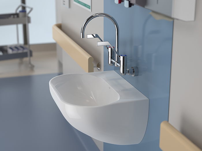 Caroma’s Clinic wall basin optimises hygiene in medical applications ...