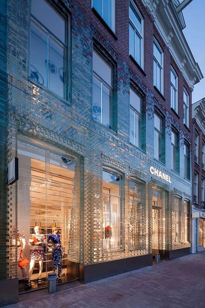 Glass brick facade at Crystal Houses reimagines the future of glass ...