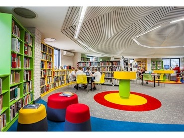 Custom carpet installed in refurbished Duncraig school library ...
