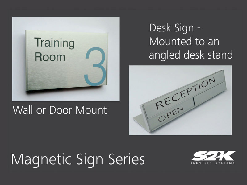 Magnetic Sign Series – Modular, Updateable sign system by S2K Identity ...