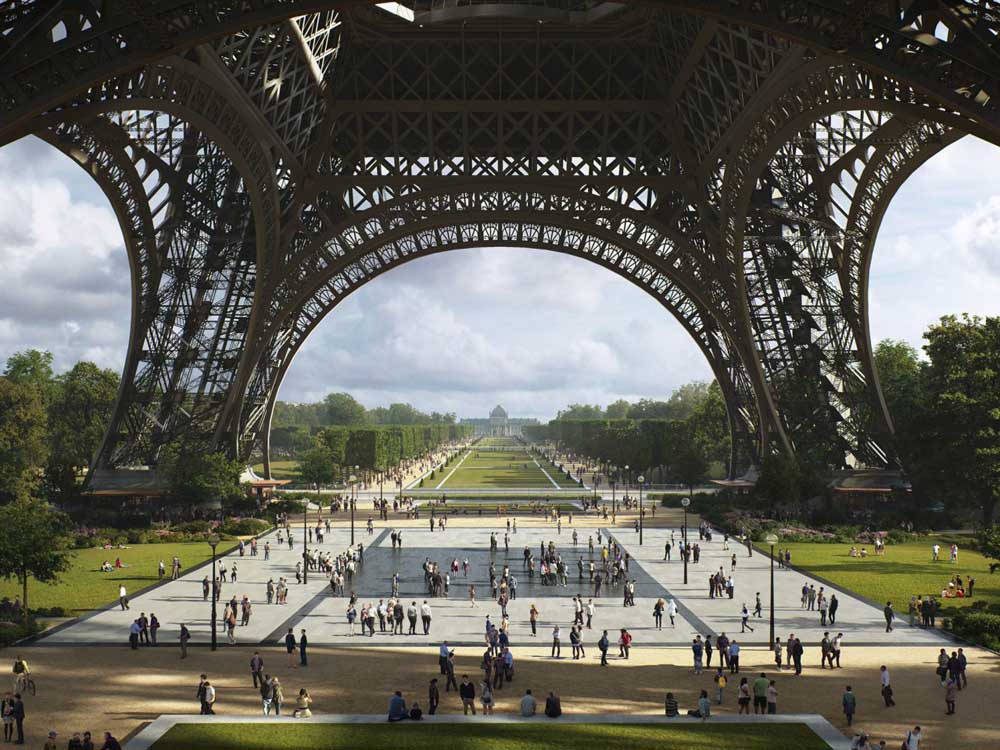 London studio wins Eiffel Tower park redesign competition ...