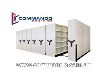 Ezi-Glide Commercial Mobile Shelving from Commando Storage Systems ...