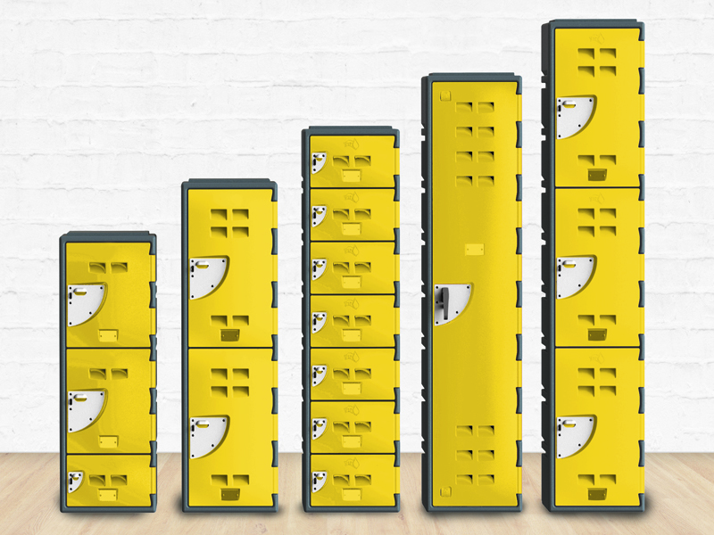 Configurable HDPE Coloured Locker Systems for Public Spaces ...