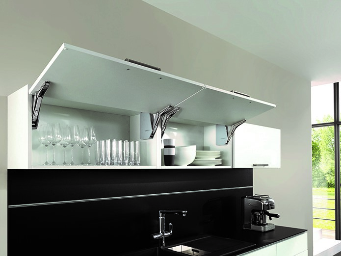 Easy to Open Cabinet Overhead Flap Fittings from Häfele Australia ...