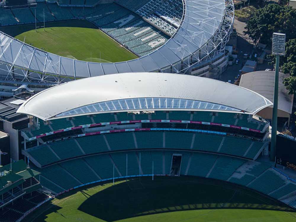 Roofing for Sydney Cricket Ground pavilion features tapered FreeForm ...