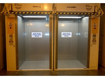 Freestanding goods hoists installed in Inghams Enterprises factory ...