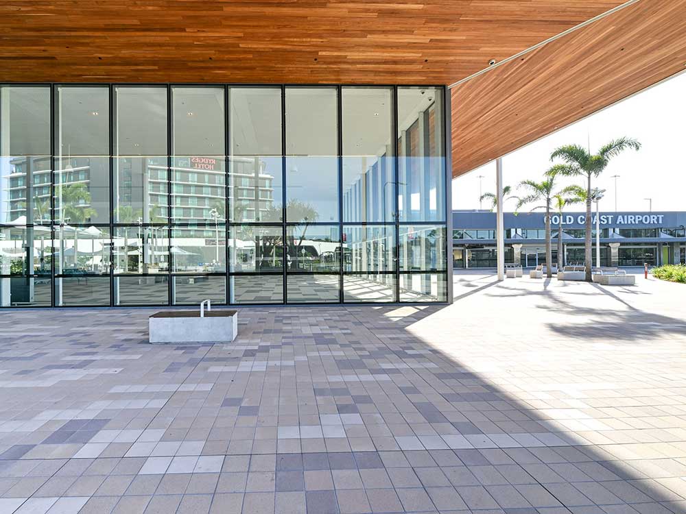 Custom curtain wall system meets design goals for Gold Coast Airport's ...