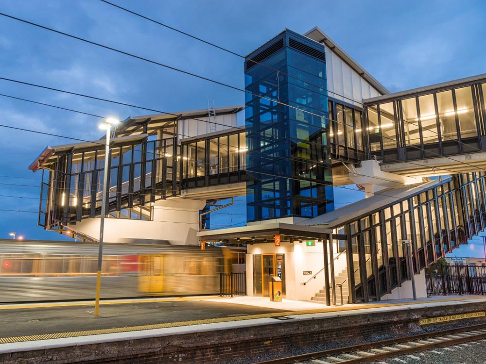 Crimsafe security screens enhance public safety on railway overpass ...