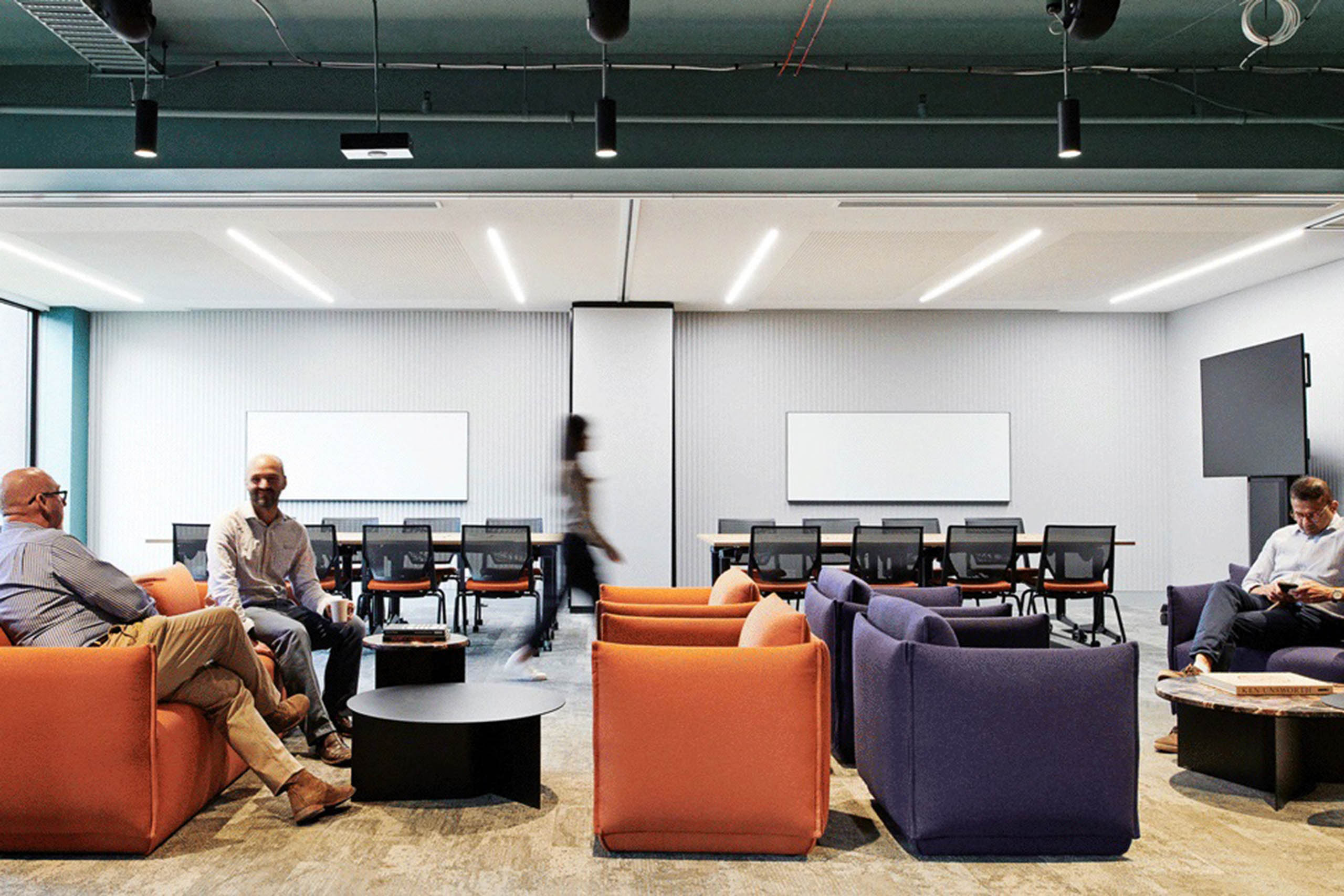 Operable walls help create collaborative and flexible work environments ...