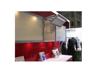 Hafele remote controlled overhead flap fittings a hit at DesignEX ...