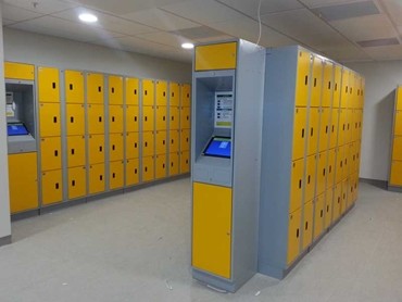 Hi-tech keyless lockers installed at Auckland airport facility ...