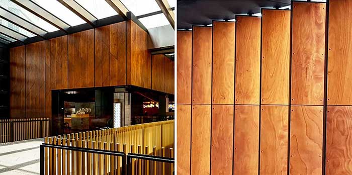 Prodema natural wood panels used in Auckland commercial building ...