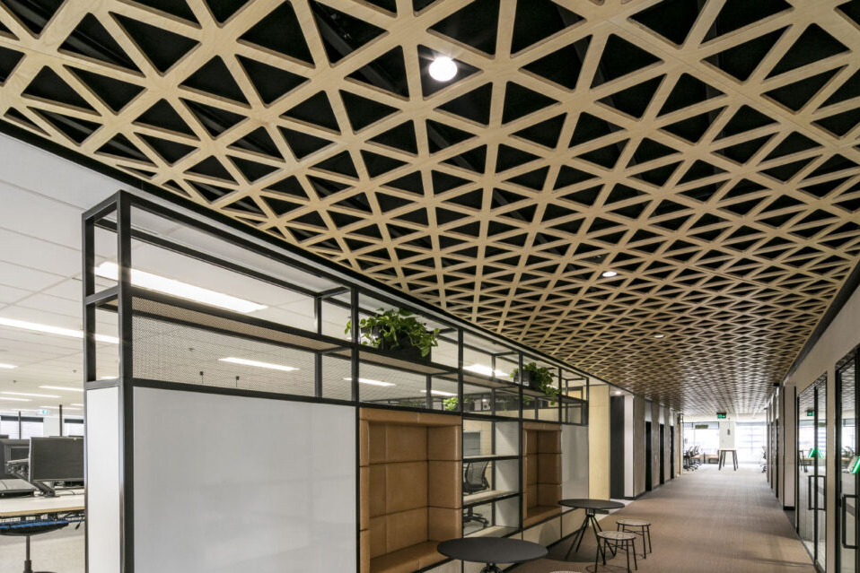 Key Open Cell: Modular Ceilings with Depth and Acoustic Performance ...