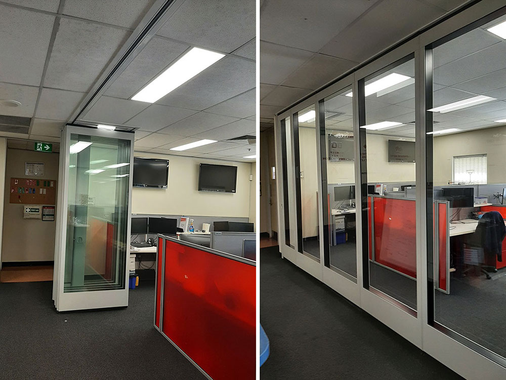 Acoustic operable wall creates flexible spaces with speech privacy at ...