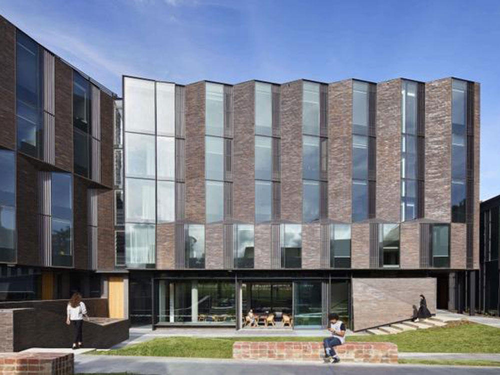 Bricks connect Trinity College’s contemporary design to campus ...