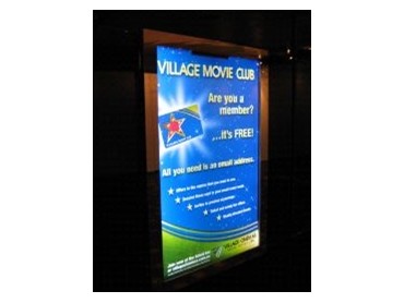 LED edge lit poster boxes | Architecture & Design