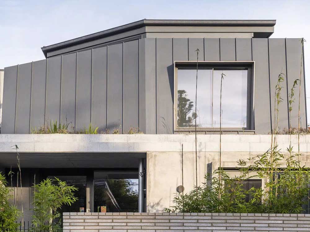 UniCote LUX Zinc Graphite meets architectural design goals for facade ...