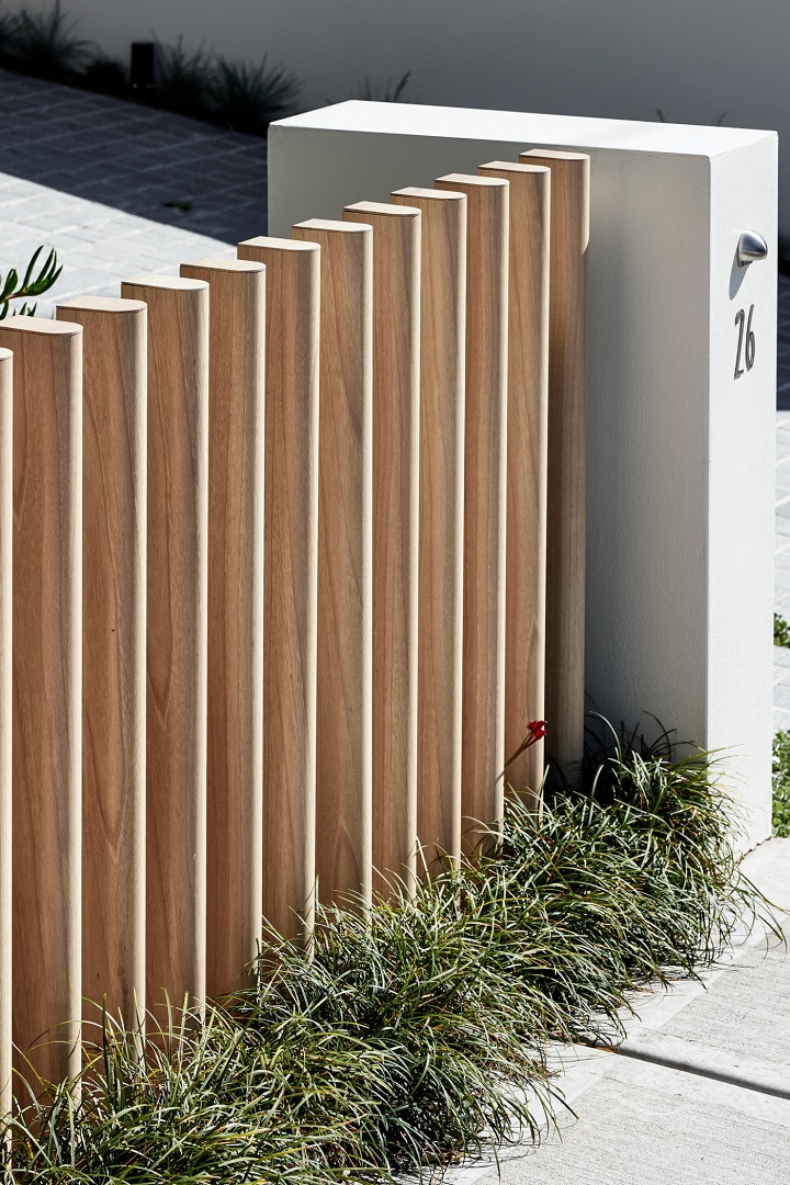 Stunning facade with DecoBatten™ profiles adds function and privacy to ...