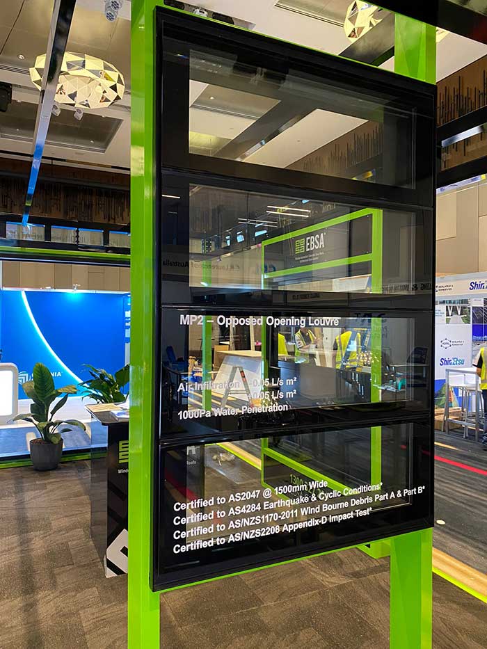 EBSA releases new MP2 opposed opening louvre at AusFenEx23 ...