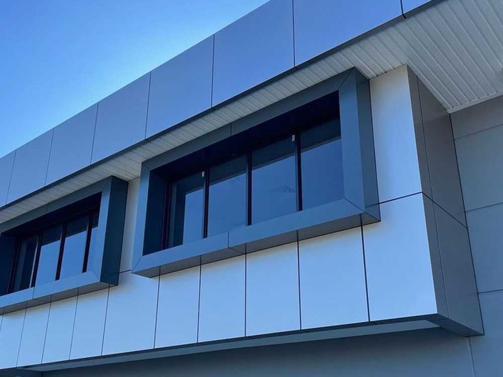 Fire-safe ALPOLIC cladding featured on M&M Engineering factory facade ...