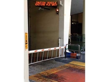 Magnetic's MHTM Parking Pro boom gate controlling traffic through one ...