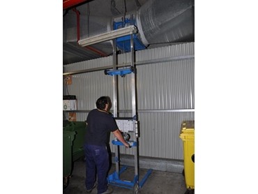 Material hoist hired from Kennards Lift & Shift for hospital ...