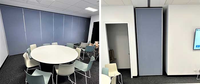 Acoustic movable walls enhance flexibility in Sports Park’s meeting ...