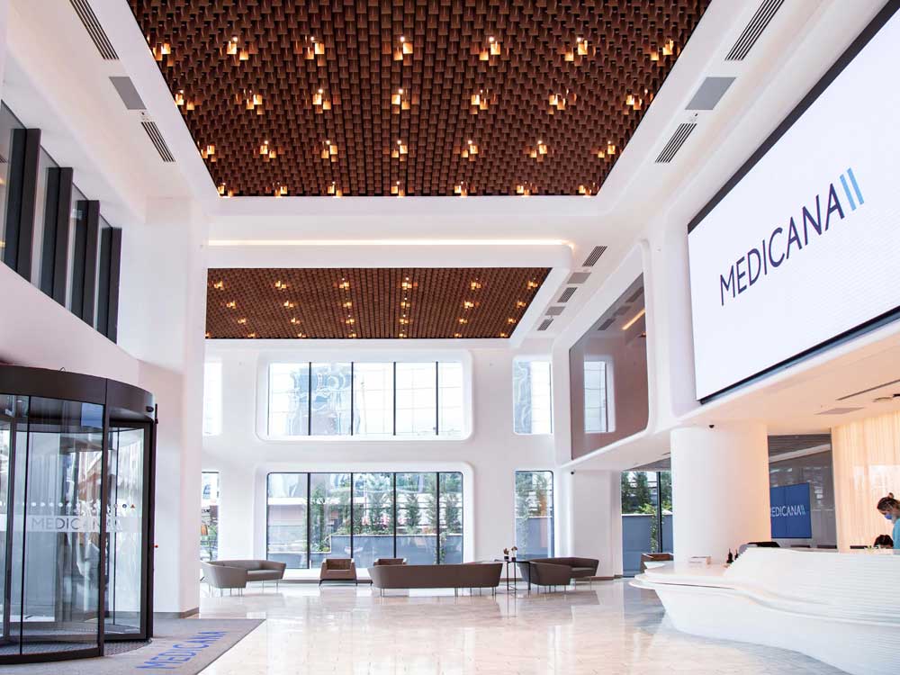 LIVA and LOOP metal ceilings promote wellbeing at Istanbul hospital ...