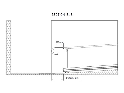 Installing ramps to prevent protrusion of handrails in internal ...