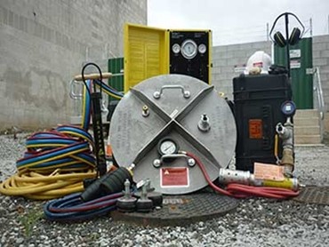 New vacuum test kit from Kennards Hire helping to test manholes and ...