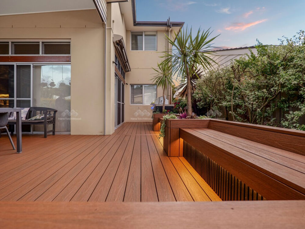 Outdoor refurbishment with NewTechWood decking and cladding revitalises ...