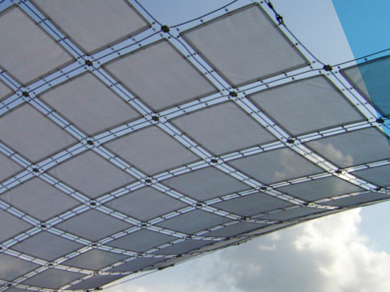 Achieve strong, stunning architectural forms with Blue Wave tensile ...