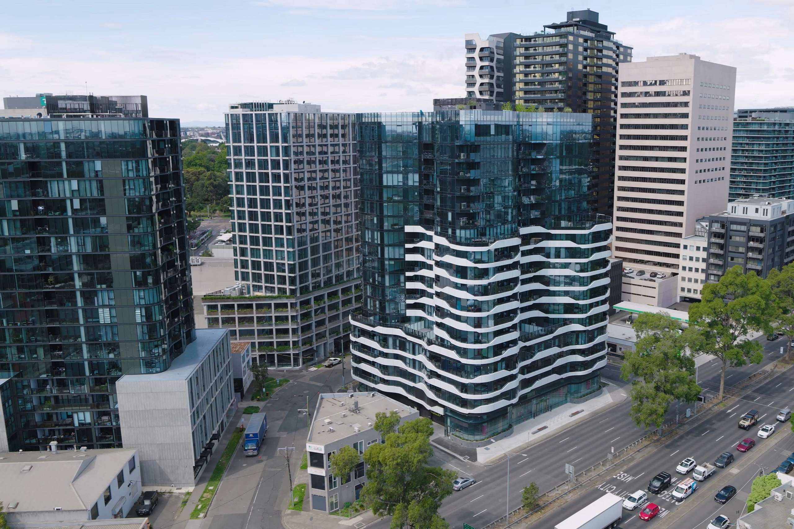 Hayball-designed $280M luxury OASIS Residences completed in Melbourne ...